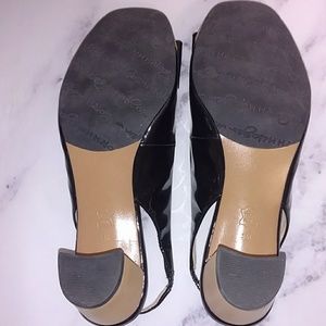 Halogen | Shoes | Halogen Block Heel Slingback Closed Toe Sandal 5m ...